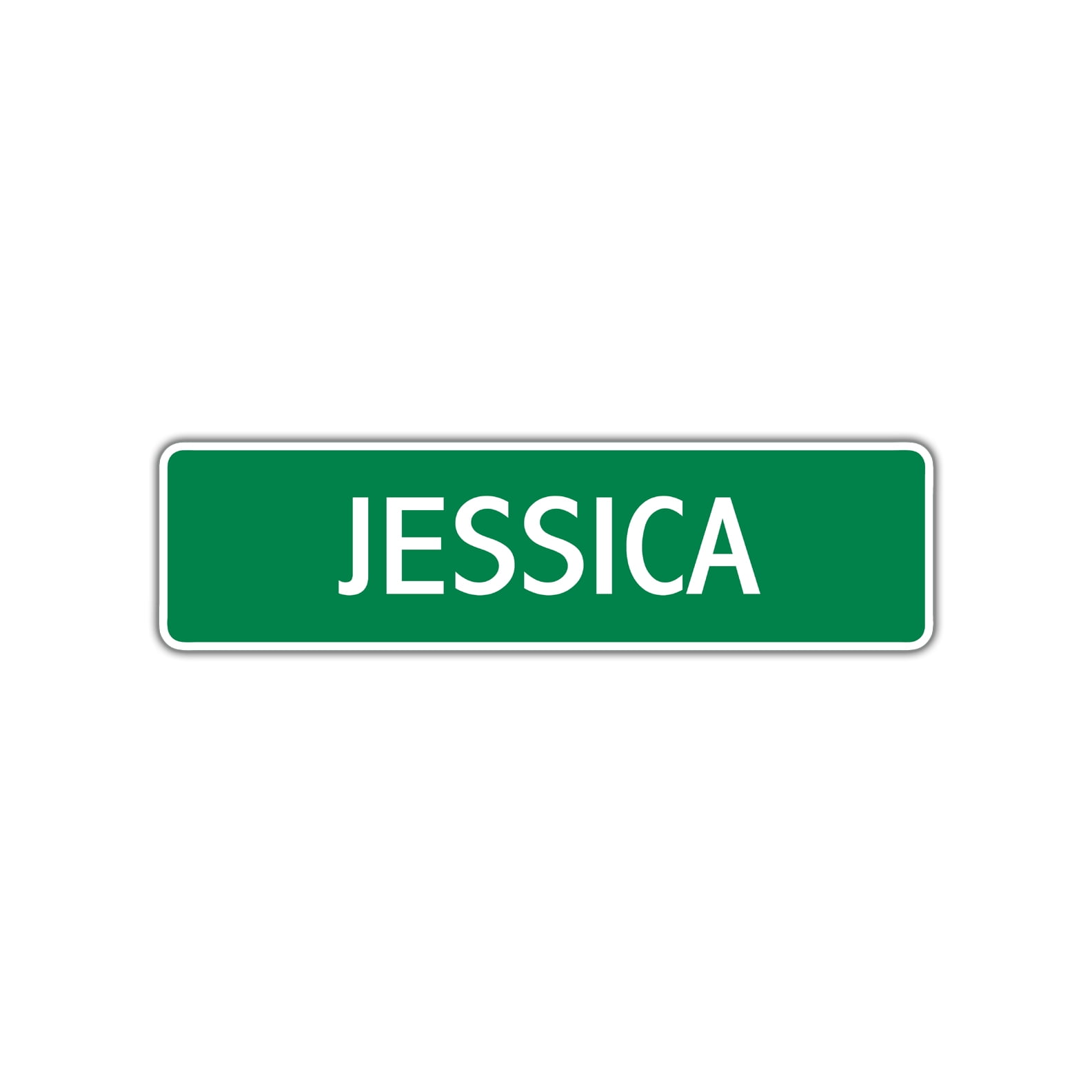 Jessica Girls Children Name Letter Printed Label Indoor Outdoor Wall ...