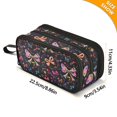ALAZA Leopard Bow Pencil Case Bag Large 3 Compartment Pen Pouch Holder ...