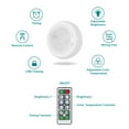 2‑Pack Fabric Wall Sconces, Wireless USB Rechargeable Wall Lights with ...