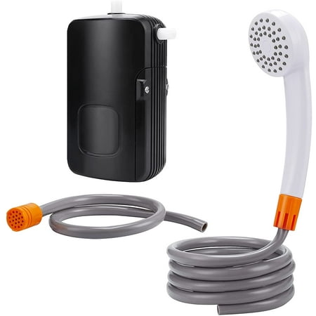 Portable Camping Shower, Rechargeable 4400mAh Battery Powered Compact ...