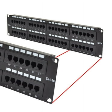 Hubbell Premise Wiring HP648 Patch Panel, Category 6, 48 Ports, Steel ...