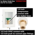 TYHREF-(1 Pack) 1/2 inch CPVC Connect Pre-Assembled Ice Maker Outlet ...