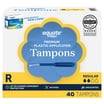 Equate Tampons with Premium Plastic Applicators, Unscented, Regular (40 ...