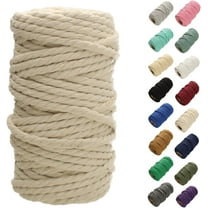 ZEONHAK 5/8 Inch x 36 feet Natural Burlap Jute Twine Rope, Extra Thick ...