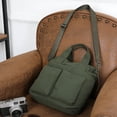 AZXY Solid Color Crossbody Bag, Practical Multi-Functional Inner Layout ...