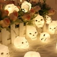 Vorkoi Halloween Skull String Lights Battery Operated Halloween Lights ...