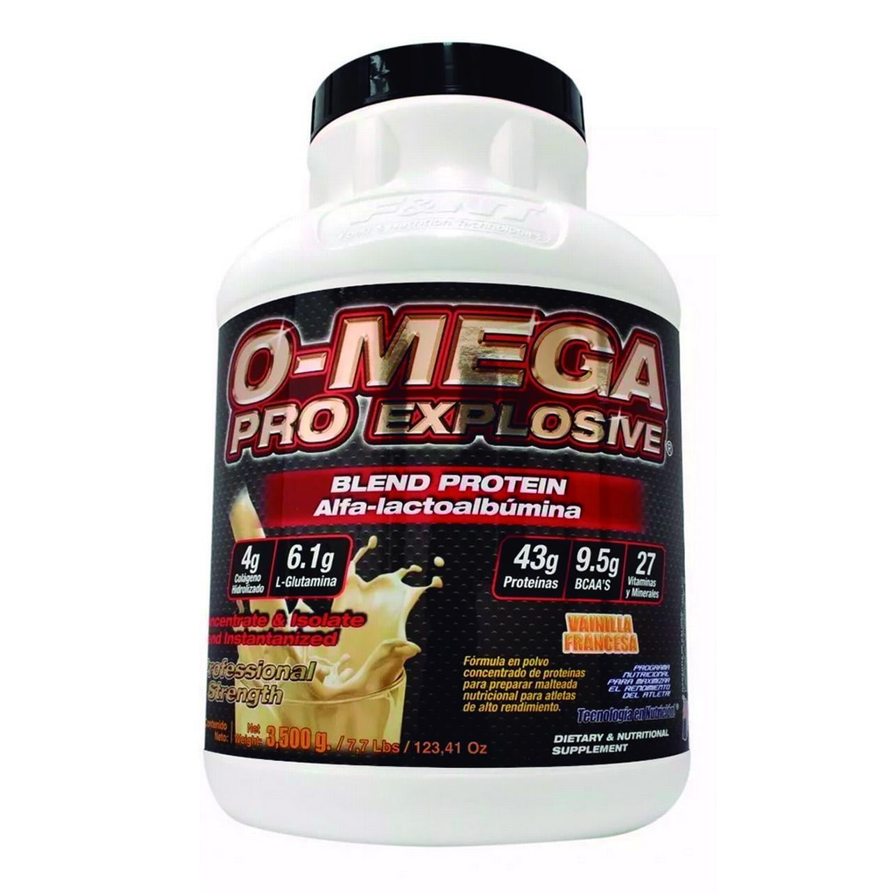 Omega Pro Explosive 3,500 Gr Blend Protein Whey Protein Sabor Vainilla ...