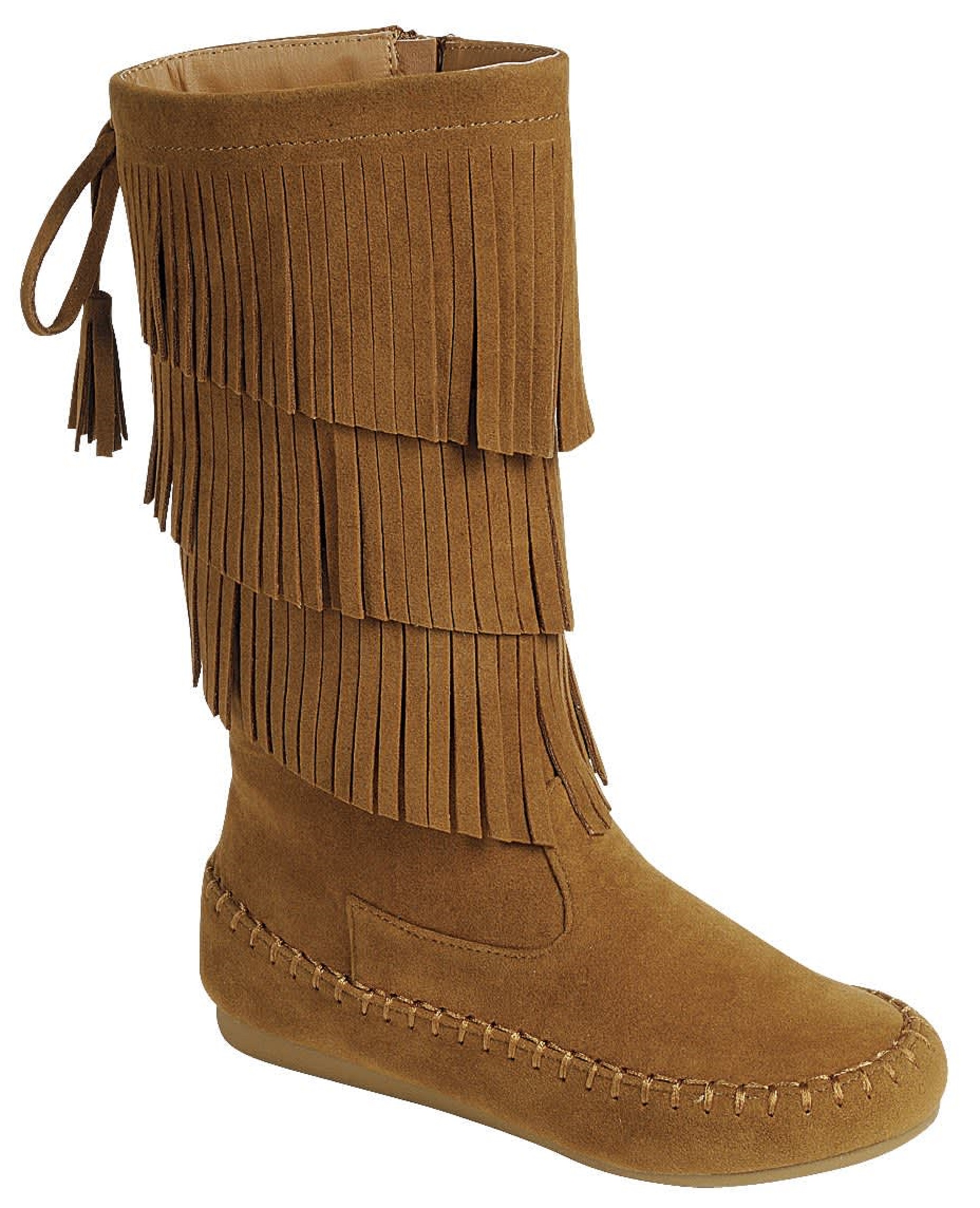 New Girls Suede Fringe Tassel Moccasin Faux Suede Fashion Children ...