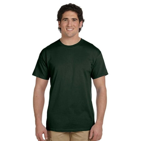 Fruit of the Loom mens 5 oz. 100% Heavy Cotton HD T-Shirt(3931)-ASH ...