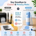 2-in-1 Thermal Paper Eraser Pen with Free 10ml Refill, Auto-Retractable ...