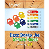 Myard DJS3.2 1/8 Inches Deck Board Jig Spacer Rings for Pressure ...