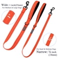 VIVAGLORY Dog Leash with Padded Handle, Reflective Nylon Lead, Medium ...