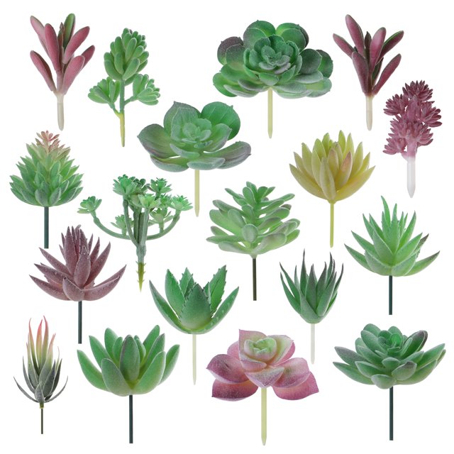 Luxtrada Fake Succulents Plants Artificial Assorted Artificial ...