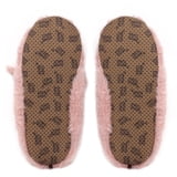 Womens Funny Fuzzy Slippers, Pink Steps, Warm Cozy Cute House Shoes ...