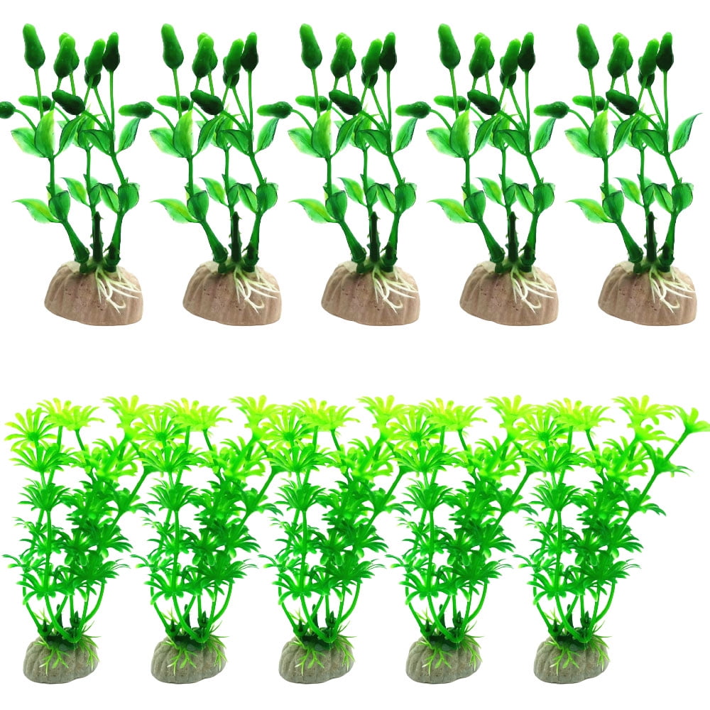 Aquarium plants, artificial plants decorated with fish tanks, packed in ...