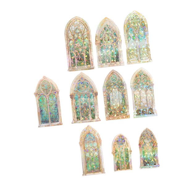 10 Pieces Manual Stickers Diary Sticker Retro DIY Supplies, School ...