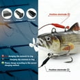 90mm mini Automatic Swimming Robotic Electric Fishing Lure Multi ...