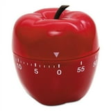 Shaped Timer, 4" Dia., Red Apple | Bundle of 5 - Walmart.com