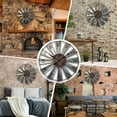 28" Large Farmhouse Decor Wall Clocks Metal Windmill Time Piece ...