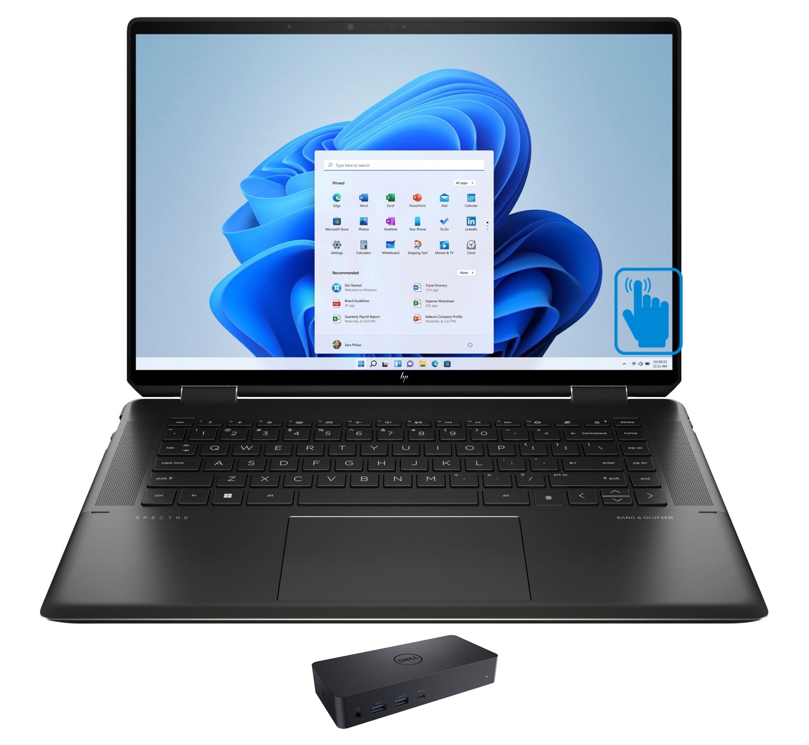 HP Spectre x360 16t-f100 Home/Business 2-in-1 Laptop (Intel i7-1260P 12 ...