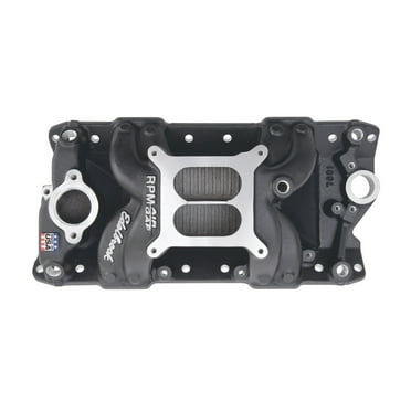 Edelbrock 3706 Performer Series Intake Manifold; Satin Finish; Idle ...