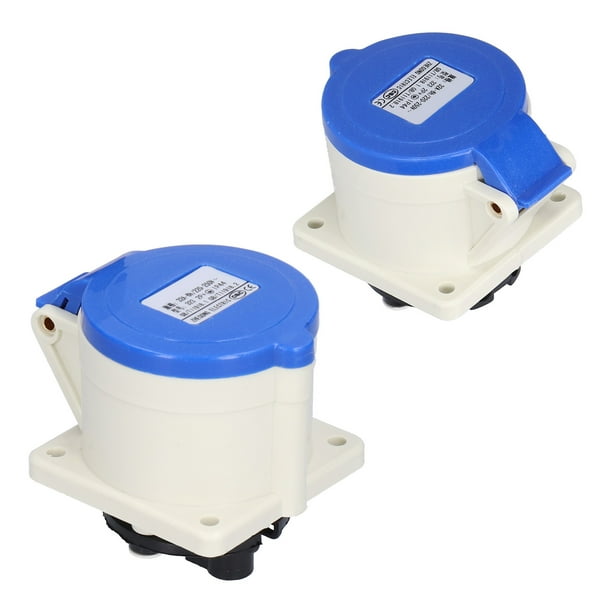 3 Pin Power Socket, Industrial Sockets 220-250V 32A For Parking Lots ...