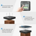 4x4 Solar Post Cap Lights Outdoor with 3 Modes, LED Post Light Solar ...