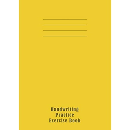 Exercise Book A4 Handwriting Practice 4 Lines: 100 Blank Writing Pages ...