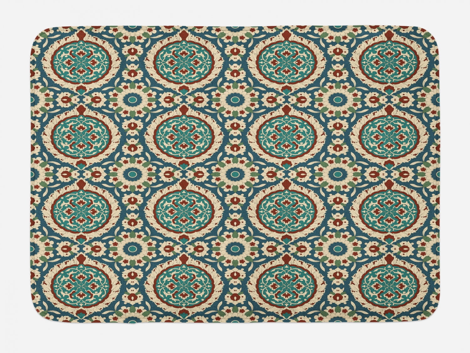 Arabian Bath Mat, Graphic Design of Classic Ancient Eastern Patterns ...