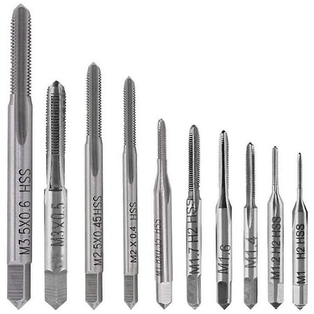 TILIYHELLO 10pcs Mini Metric Threaded Tap Tapping Screws Hand Machine ...
