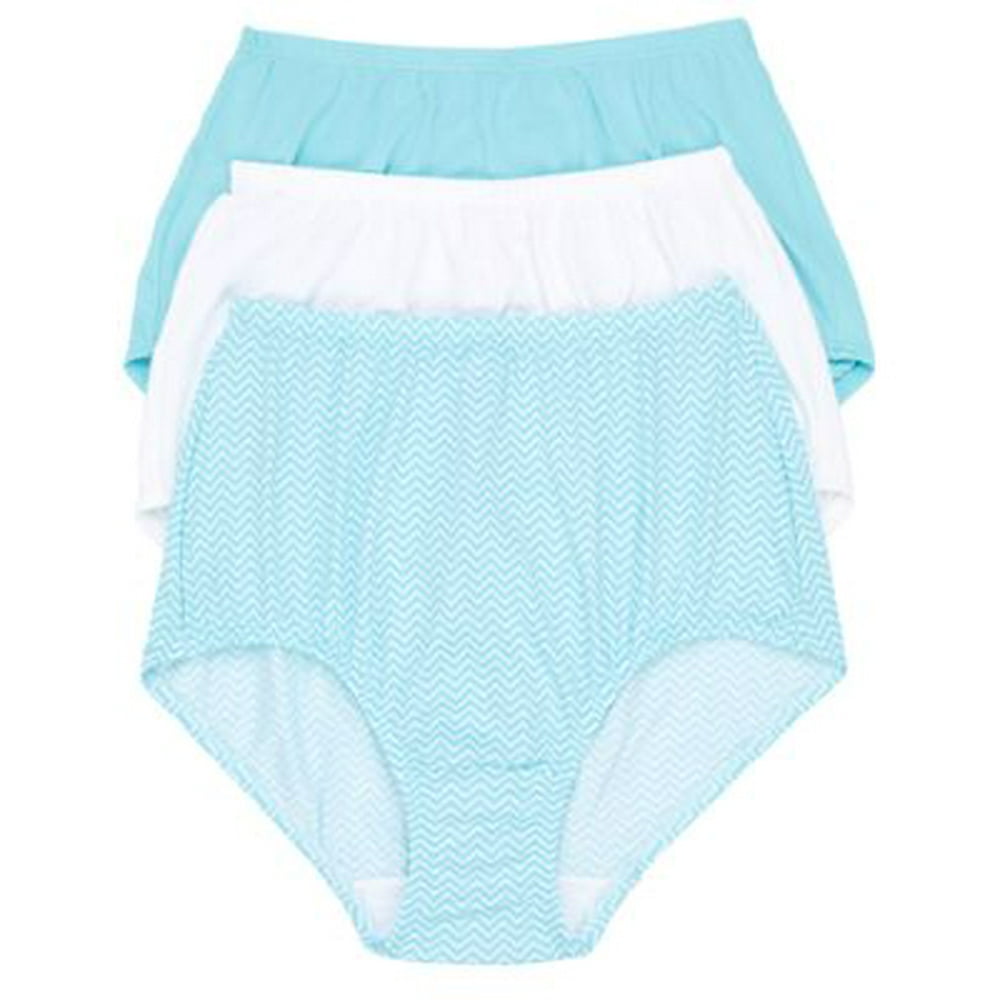 Olga - Olga Womens Without A Stitch Microfiber Brief 3-Pack Style ...