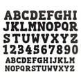 ArtSkills Paper Poster Letters and Numbers for Projects and Crafts, 4" and 2.5", Black, 150 ...
