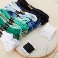 3 Sets 3 Style 6-Ply Polyester Embroidery Floss Stitch Threads Segment ...