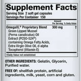 OmegaXL, Supplement Green-Lipped Mussel Oil, 300 Softgels - Walmart.com
