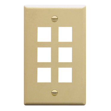 Continental White Cast Single Coaxial Wallplate - Walmart.com