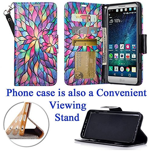 for 5.7" LG V 20 v20 Case Phone Case Hybrid Fold Wallet Kick Stand ...