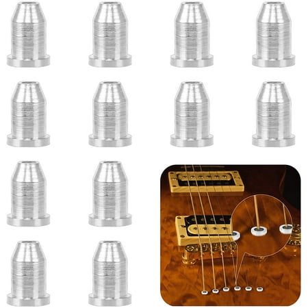 12 Pieces Guitar Through Body String Mounting Ferrules for Electric ...