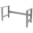 Adjustable Height Workbench C-Channel Leg, Steel Square Edge, 72"W x 36 ...