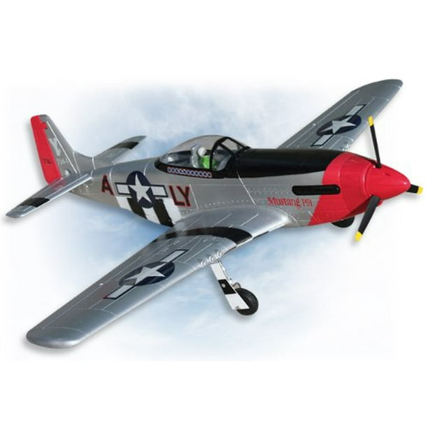 2.4Ghz 4Ch Radio Remote Control P51 Mustang Warbird 55" Wingspan RC ...