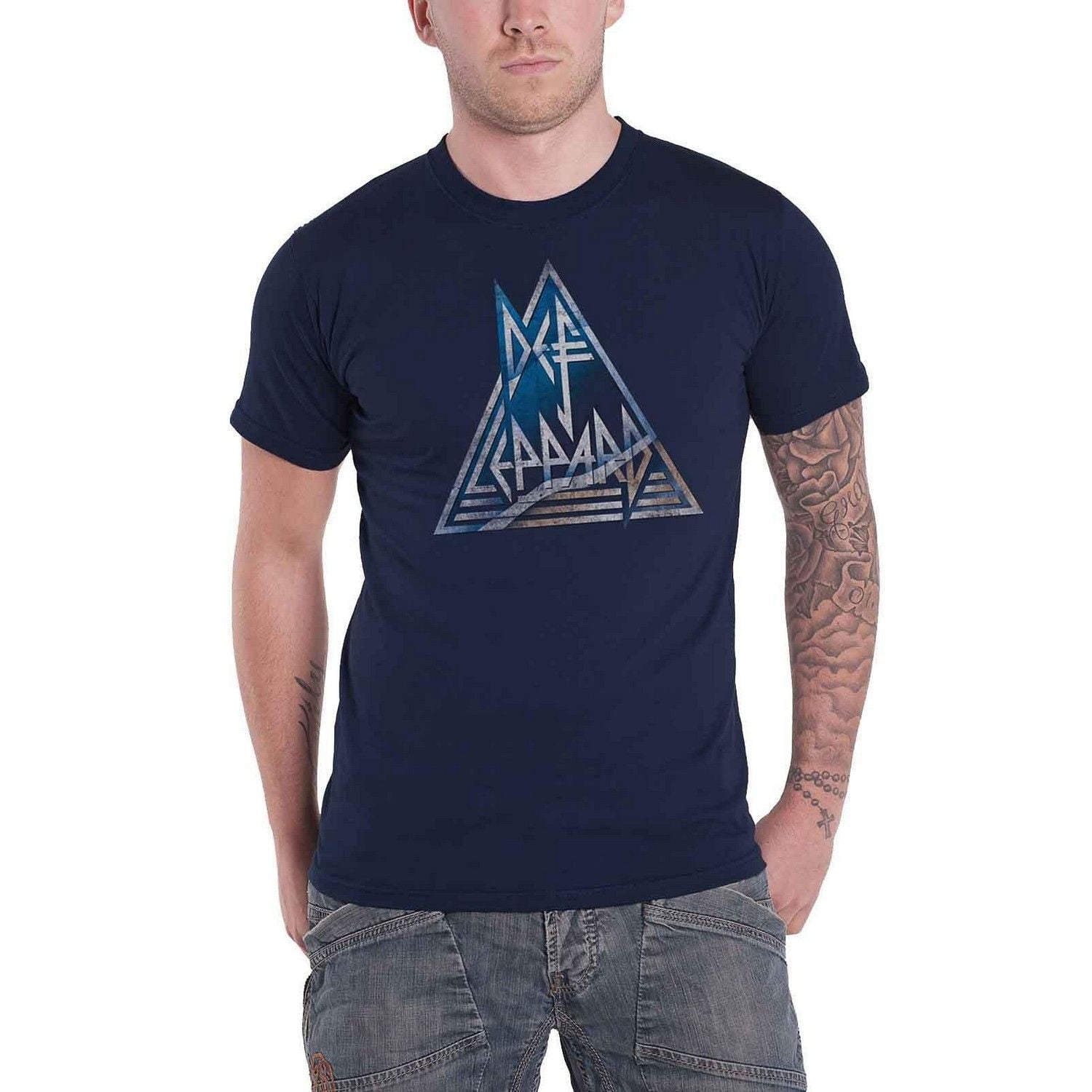 Click here for Def Leppard Womens Triangle Logo Cotton T-Shirt L prices