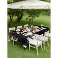 60x102 Inch Outdoor Tablecloth with Umbrella Hole Zipper Rectangle ...