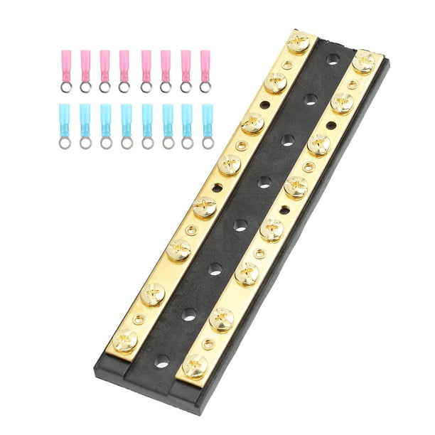 Bus Barwith Terminal,60A Dual Row Independent Ground Bar Kit Dual Row ...