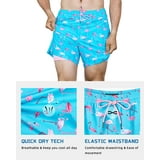 SURF CUZ Quick Dry Men's Swimwear: 5 Inch Swim Trunks with Compression ...