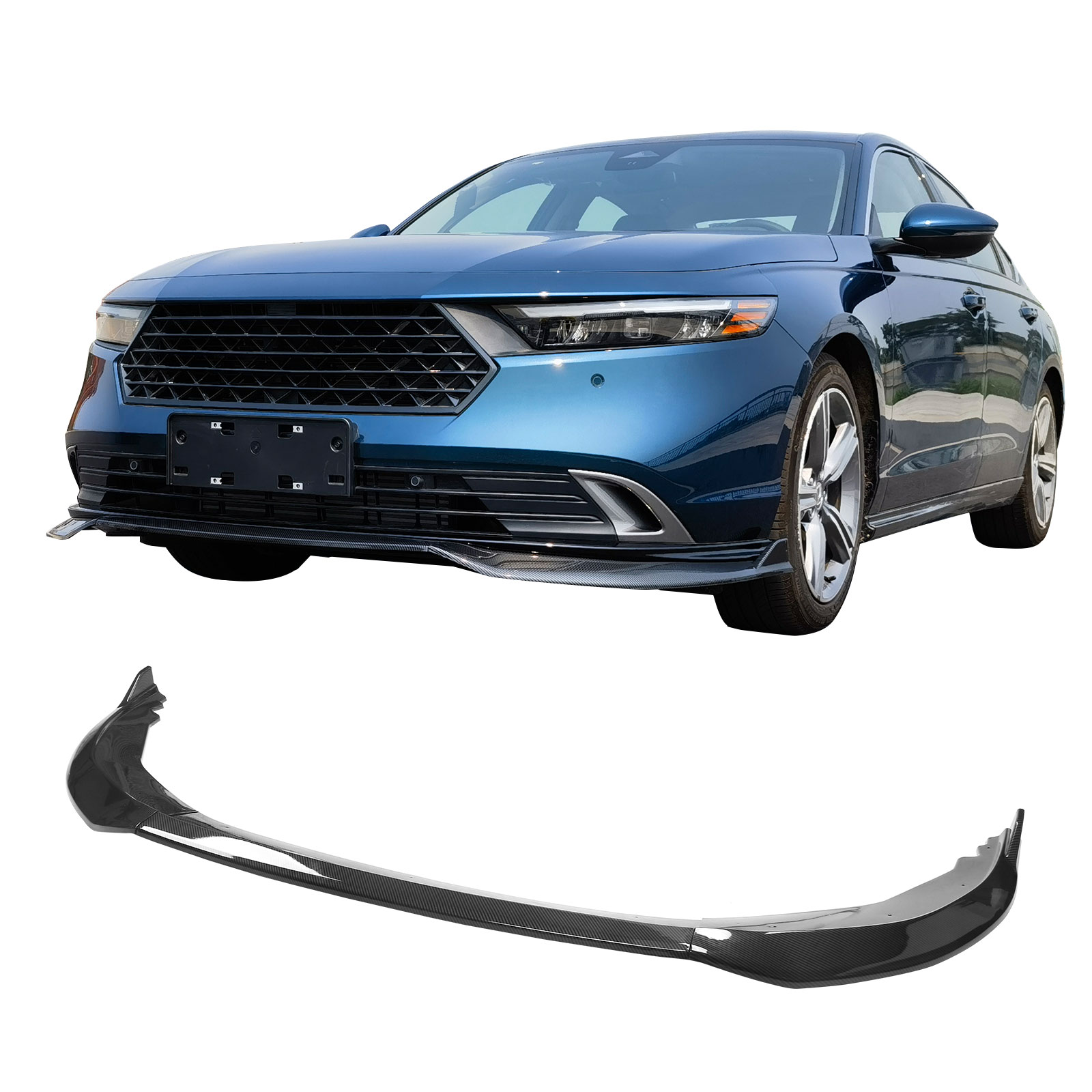 Ikon Motorsports Front Bumper Lip Compatible With 2023-2024 Honda ...