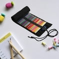 SagaSave Canvas Roll Up Pencil Case Paint Brush Colored Pencils Drawing ...