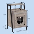 Cat Litter Box Furniture, Hidden Cat Bed End Table for Cats Nightstand ...