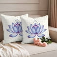 Blue Lotus Flowers Outdoor Waterproof Pillow Covers, Classic Love Heart ...
