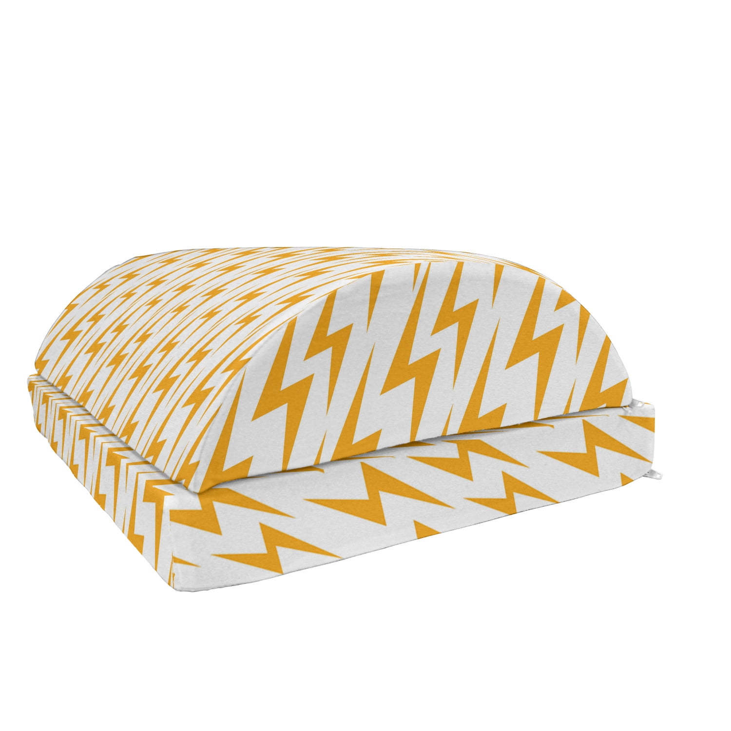 Abstract Foot Rest, Monochrome Design Art of Thunder Like Motifs in ...