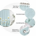 Daisy Flowers Bathroom Shower Curtains with 12 Hooks Polyester ...