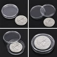 100 PCS 30mm Coin Holder Capsules 5 Sizes EVA Protect Gasket Round ...